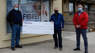 Donation to Arthur Lions BMX Park - Wightman Telecom